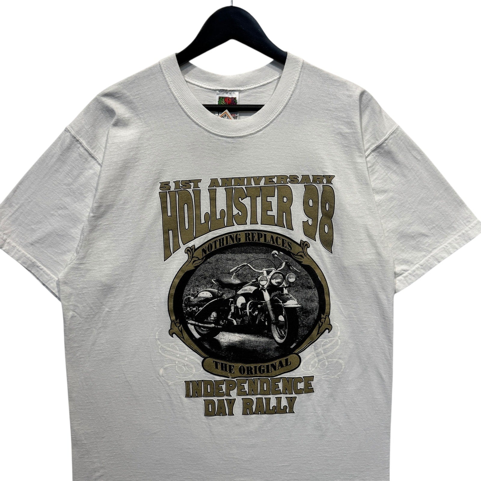 Vintage Hollister Independence Day Rally Biker Tee 90s