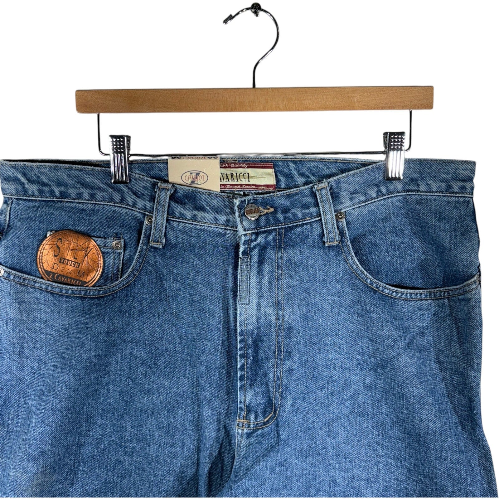 Vintage Z.Cavaricci Baggy Denim Shorts 39x9.5 NWT