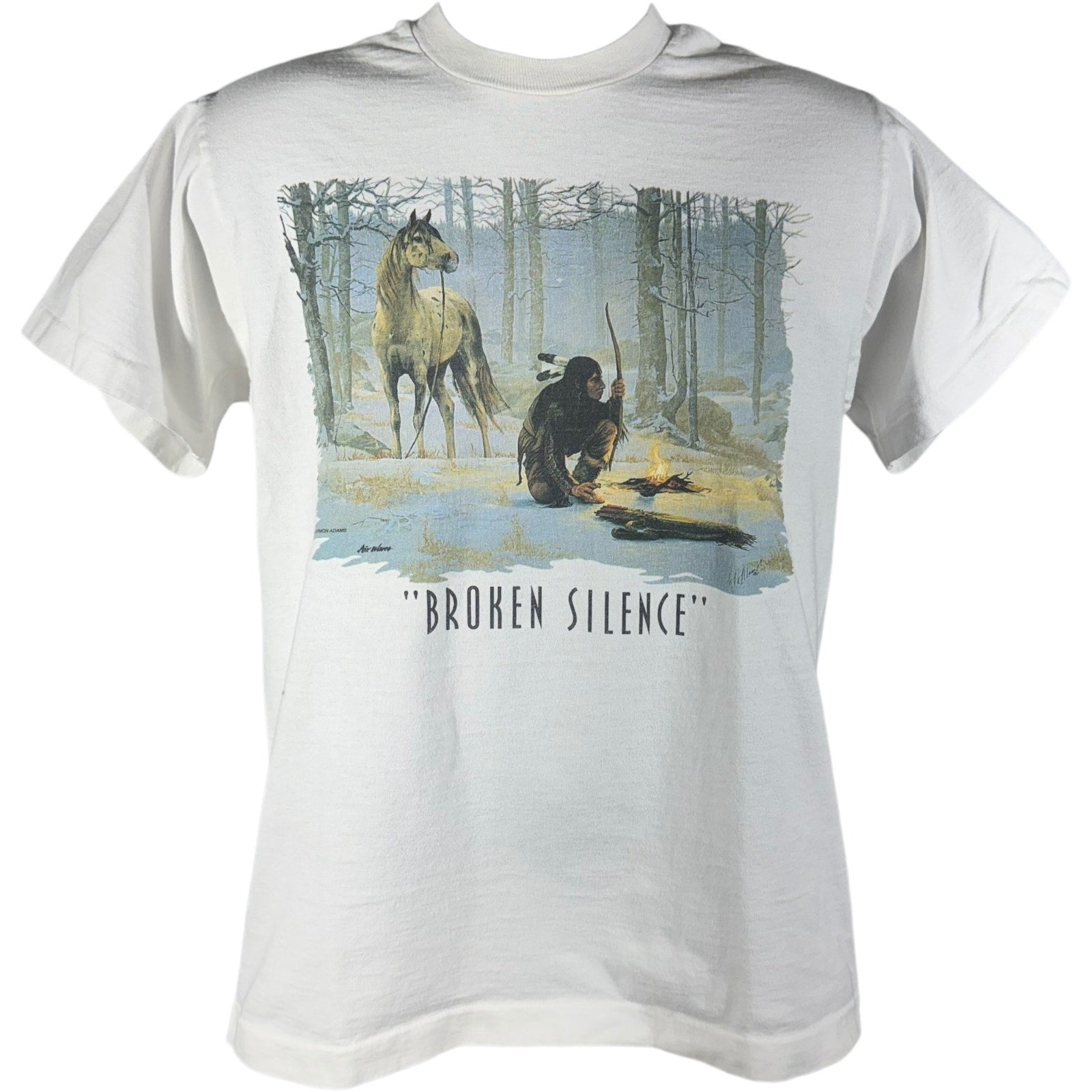 Vintage "Broken Silence" Native American Hunting Art Tee