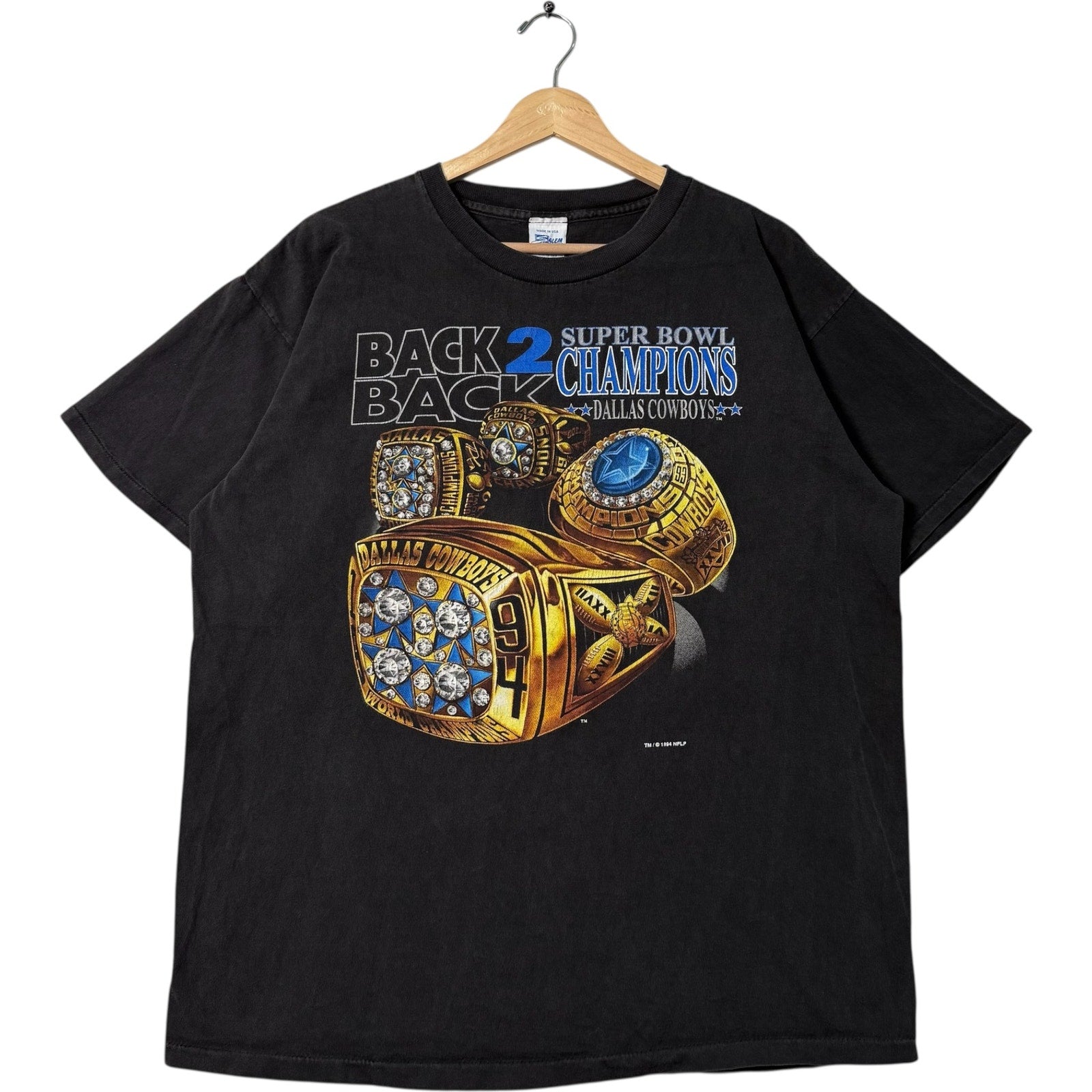 Vintage Dallas Cowboys Back 2 Back Champs Tee 1994