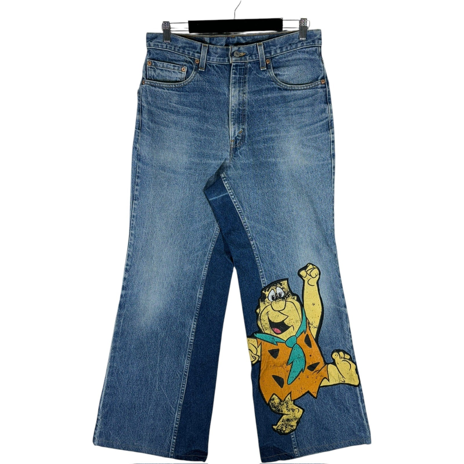 Vintage Reworked Levi's Fred Flintstone Jeans 35x36